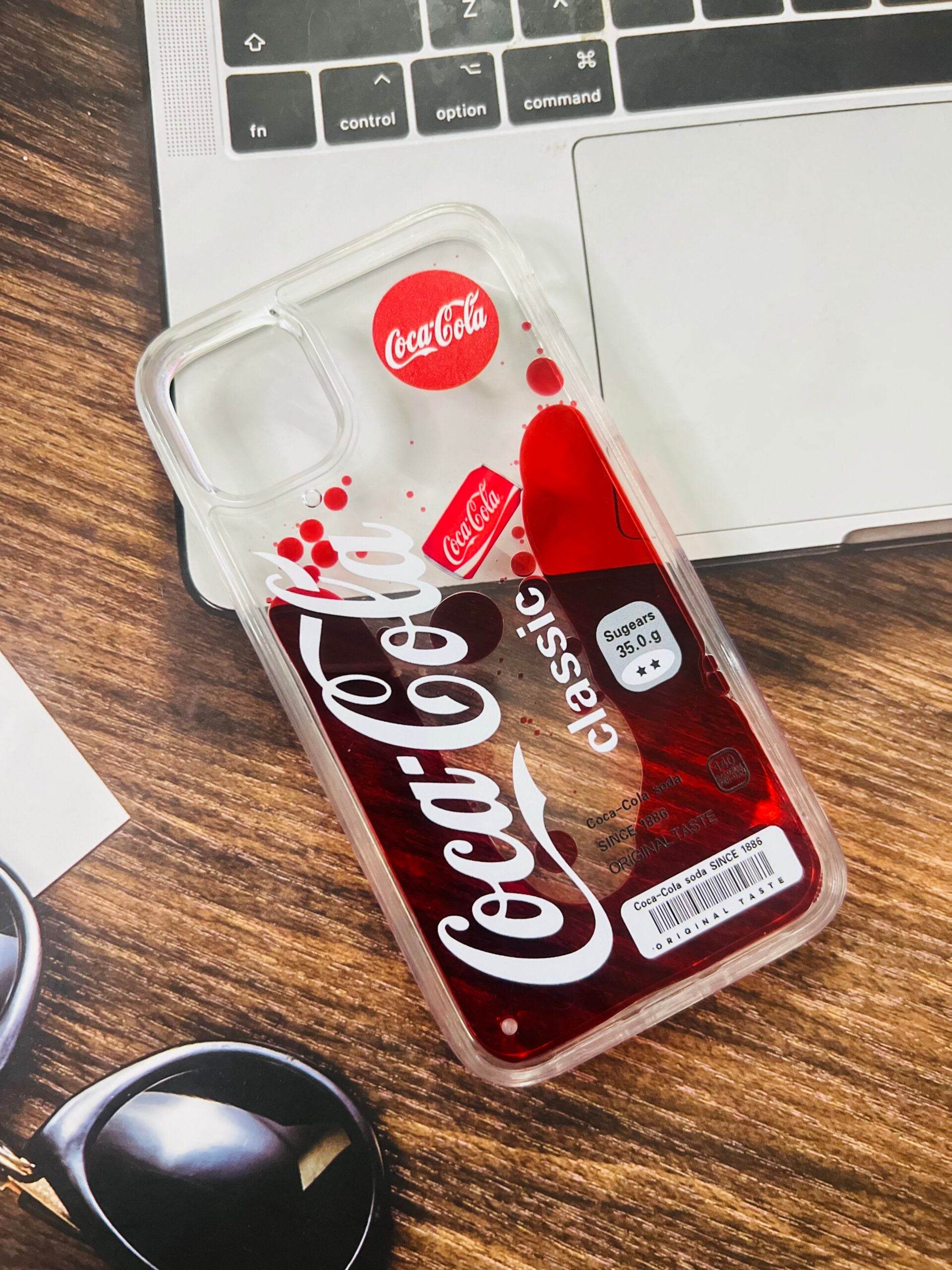 iPhone 13 Coca Cola Liquid Floating Case – Guleel